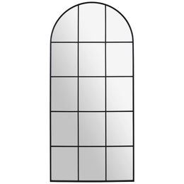 Xora Wandspiegel, Schwarz, Metall, Glas, Holzwerkstoff, Freiform, 65x140x2.5 cm, senkrecht montierbar, Ganzk&ouml;rperspiegel, Spiegel, Wandspiegel