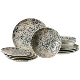 Ritzenhoff Breker Tafelservice Luigi, Mehrfarbig, Keramik, 12-teilig, Essen & Trinken, Geschirr, Geschirr-Sets, Tafelservice