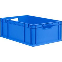 Sch&auml;fer Shop Sch&auml;fer Shop Pure Eurobox Serie Economy, Griffe offen, Kunststoff, B 600 x T 400 x H 220 mm, 44 l, blau