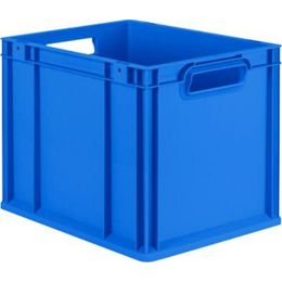 Sch&auml;fer Shop Sch&auml;fer Shop Pure Eurobox Serie Economy, Griffe offen, Kunststoff, B 400 x T 300 x H 320 mm, 30 l, blau