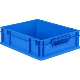 Sch&auml;fer Shop Sch&auml;fer Shop Pure Eurobox Serie Economy, Griffe offen, Kunststoff, B 400 x T 300 x H 120 mm, 11 l, blau