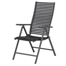toom Gartenstuhl 'Marie' klappbar Stahl schwarz 70 x 104 x 55,5 cm