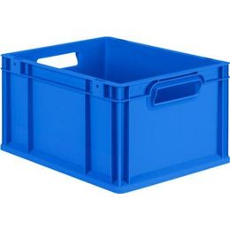 Sch&auml;fer Shop Sch&auml;fer Shop Pure Eurobox Serie Economy, Griffe offen, Kunststoff, B 400 x T 300 x H 220 mm, 20 l, blau