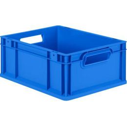 Sch&auml;fer Shop Sch&auml;fer Shop Pure Eurobox Serie Economy, Griffe offen, Kunststoff, B 400 x T 300 x H 170 mm, 16 l, blau