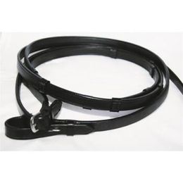 Hans Melzer Horse Equipment Hans Melzer 1 Kandarenz&uuml;gel m Stege schwarz/silber Warmblut