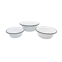 Karl Kr&uuml;ger Sch&uuml;ssel-Set 3 tlg. emailliert, 20 + 24 +28 cm