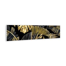Klarstein Wonderwall Air Art Smart Infrarotheizung Schwarze Blume 120x30cm 350W 120 x 30 cm