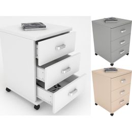 Vcm Rollcontainer Beistellcontainer mit Schubladen Ma&szlig;e ca. H. 58 x B. 45 x T. 44 cm B&uuml;rocontainer &ndash; Tobila