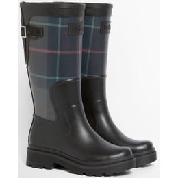 Barbour Gummistiefel Dena Tall Welly Black/Shadow Tartan (Gr&ouml;&szlig;e: 3)
