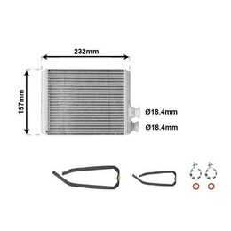 Van Wezel W&auml;rmetauscher, Innenraumheizung 09006286 f&uuml;r DS Citro&euml;n/Peugeot