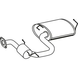 VEGAZ Endschalld&auml;mpfer ts468 hinten f&uuml;r TOYOTA
