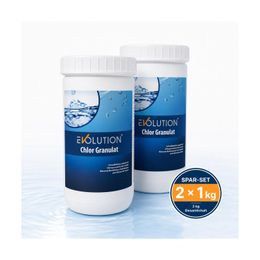 2 x 1 kg Evolution Chlor Granulat