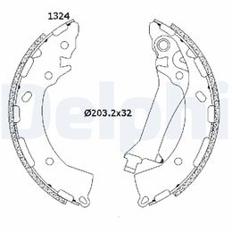 DELPHI Bremsbackensatz ls2200 f&uuml;r HYUNDAI