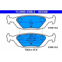 ATE Bremsensatz, Scheibenbremse Bremsensatz-Vorn und Hinten sg00000e24 Hinterachse voll 228mm 12mm f&uuml;r Volvo SAAB