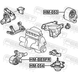 FEBEST Lagerung, Motor hmbe5fr vorne f&uuml;r HONDA