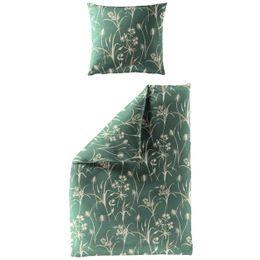 Bierbaum Bettw&auml;sche Mako-Satin petrol
