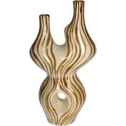 SONSTIGE Vase ORGANIC STRIPES BROWN