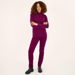 LANDS' END Straight Fit Cordhose Mid Waist f&uuml;r Damen, Damen, size: regular, Lila, Baumwoll-Mischung, by Lands' End