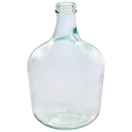 Ambia Home Vase, Transparent, Olivgr&uuml;n, Glas, 42 cm, zum Stellen, Dekoration, Vasen, Glasvasen