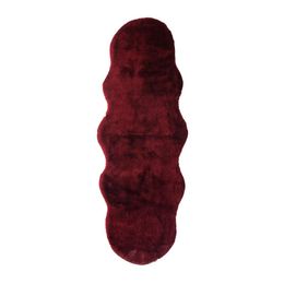 Ambia Home Kunstfell, Bordeaux, Fell, Tierform, 60x180 cm, Bsci, Oeko-Tex&reg; Standard 100, pflegeleicht, Teppiche & B&ouml;den, Teppiche, Fellteppiche