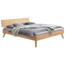 Hasena Bett, Eiche, Holz, Eiche, massiv, 140x200 cm, &Uuml;ber- und Sondergr&ouml;&szlig;en erh&auml;ltlich, in verschiedenen Holzarten Gr&ouml;&szlig;en erh&auml;ltlich, Schlafzimmer, Betten, Einzelbetten
