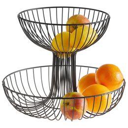 Ambia Home Etagere, Metall, Abstraktes, bauchig, 23.5 cm, Tischkultur & Servieren, Etageren