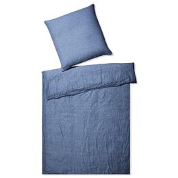 Elegante Bettw&auml;sche Lin Dunkelblau
