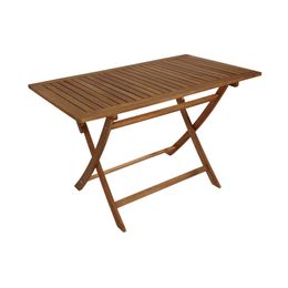 DEGAMO Klapptisch TOBAGO 70x120cm rechteckig, Akazie ge&ouml;lt