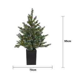 Tchibo - LED-Weihnachtsbaum &raquo;Greyland&laquo; - schwarz