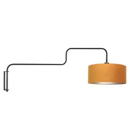 Steinhauer moderne Wandleuchte Bloeba mit Auslegerarm, verstellbar, goldfarbener Schirm F&uuml;r die Couch, aus Metall, E27-Fassung, mit An-/Ausschalter