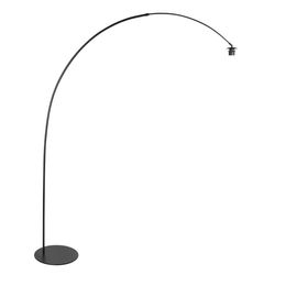 Steinhauer Bogen-Stehlampe Curve mit geschwungenem Leuchtenarm f&uuml;r die Couch Aus Metall, H&ouml;he 210 cm, E27-Fassung, dimmbar und mit Schalter
