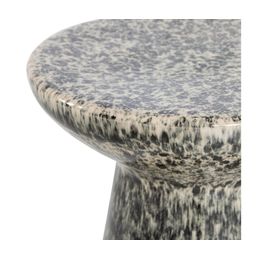 Tchibo - Woood Keramik-Beistelltisch &raquo;Fleck&laquo; - 47,5x47,5x54,5cm - dunkelbraun -