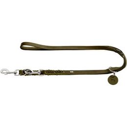 Hunter Verstellbare F&uuml;hrleine Solid Education oliv 1,3 cm, 2 m