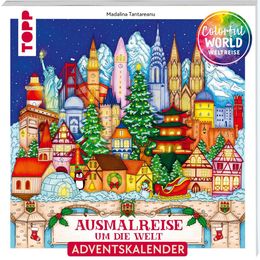 Colorful Christmas Weltreise - Weihnachtliche Ausmalreise um die Welt