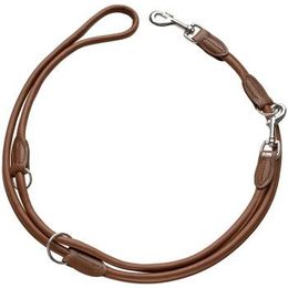 Hunter Verstellbare F&uuml;hrleine Round & Soft braun S-M