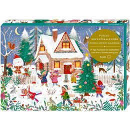 Coppenrath Puzzle-Adventskalender - Fr&ouml;hliche Winterzeit