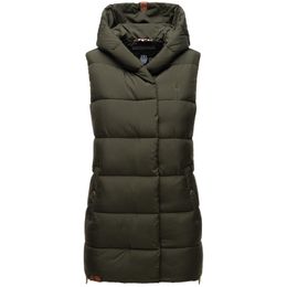 NAVAHOO Damen Designer Steppweste &auml;rmellose Weste mit Kapuze Madilynaa