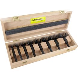 Famag Forstnerbohrer Set WS Bormax, 8-teilig, Holzbohrer 15-35 mm, L&auml;nge 90 mm