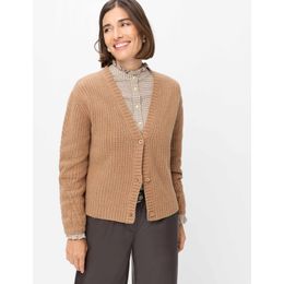 Brax Damen Cardigan Style ALICIA walnut, hellbraun, Gr. 36