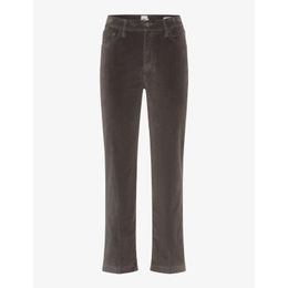 Brax Damen Five-Pocket-Hose Style MAY S SMOKE GREY, dunkelgrau, Gr. 34L