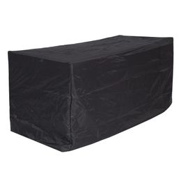 Abdeckhaube MCW-J41, Abdeckplane Schutzplane Schutzh&uuml;lle, Outdoor Gartenm&ouml;bel Bank Gartenbank, anthrazit ~ 95x180x75cm