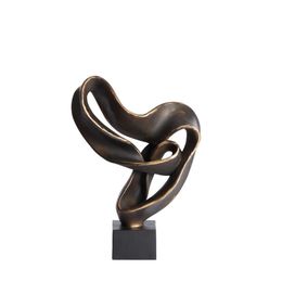 Light & Living Light & Living Skulptur Kajan, Gold, Kunststoff, 14.5x44.5x33 cm, zum Stellen, Dekoration, Skulpturen & Dekoobjekte, Skulpturen