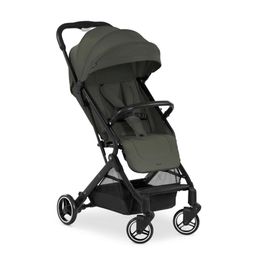 Hauck Buggy Travel N Care, Olivgr&uuml;n, Metall, 86x50x104 cm, EN 1888, Feststellbremse, Fu&szlig;st&uuml;tze abklappbar, Federung, 5-Punkte-Gurt, Transportsicherung, mit Tragegriff, Einhand-Faltmechanismus, abnehmbarer Schutzb&uuml;gel, Baby on Tour, Kinderwagen, Buggys