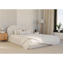 Boxxx Polsterbett, Wei&szlig;, Textil, Birke, Schichtholz, 120x200 cm, Bettkasten, gepolstertes Kopfteil, in verschiedenen Gr&ouml;&szlig;en erh&auml;ltlich, Schlafzimmer, Betten, Polsterbetten