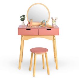 Musterkind Kinder-Stylingset Calendula, Natur, Altrosa, Holz, Holzwerkstoff, 34x98x60 cm, female, EN 71, CE, Spielzeug, Kinderspielzeug, Sonstiges Spielzeug