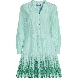 LANDS' END Minikleid mit Lochstickerei f&uuml;r Damen in Plus-Gr&ouml;&szlig;e, Damen, size: plus, Wei&szlig;, Baumwolle, by Lands' End