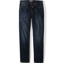 LANDS' END Stretch-Denim Jeans, Slim Fit, Herren, size: regular, Blau, Baumwoll-Mischung, by Lands' End