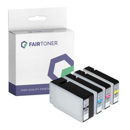 FairToner 4er Multipack Set kompatibel f&uuml;r Canon 9182B004 PGI-1500XL Druckerpatronen