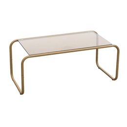 Leitmotiv Couchtisch Ventana, Mokka, Metall, rechteckig, Rundrohr, 50x36x40 cm, Wohnzimmer, Wohnzimmertische, Couchtische