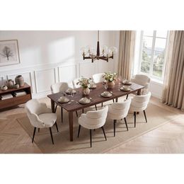 Livetastic VIERFU&szlig;STUHL, Schwarz, Beige, Holz, Metall, Textil, Pappel, Sperrholz, konisch, 60.5x82x61 cm, Esszimmer, St&uuml;hle, Esszimmerst&uuml;hle